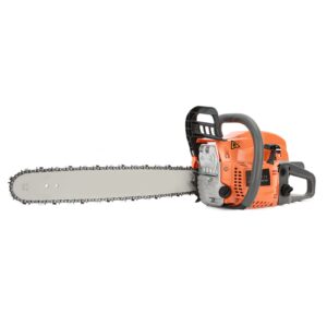 58cc 20 inch gasoline chainsaw multifunctional high power gas-powered fast cutting labor-saving gas sawing handheld cutting wood chainsaw logging machine garden supplies (metal)