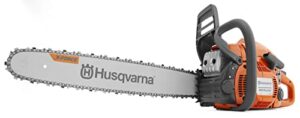 husqvarna 450 rancher 20 inch gas chainsaw, 50.2-cc 3.2-hp, 2-cycle x-torq engine, for tree pruning, yard cleanups and firewood cutting