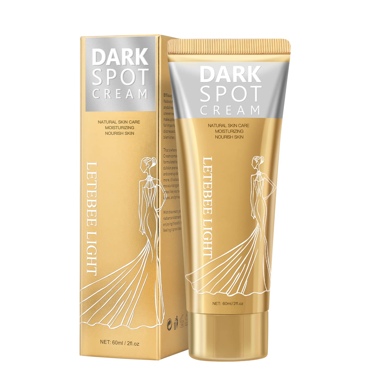 Dark Spot Remover Cream Instant Result: Dark Spot Corrector for Body- Hyperpigmentation Cream for Underarm, Armpit, Elbows, Knees, Neck, Inner Thigh, Back, Legs, Private Parts. 2 fl.oz//60ML