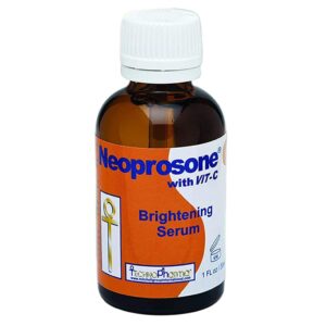 neoprosone, vitamin c serum for face | 1 fl oz / 30ml | brightening serum for dark circle, wrinkles | with alpha arbutin and castor oil