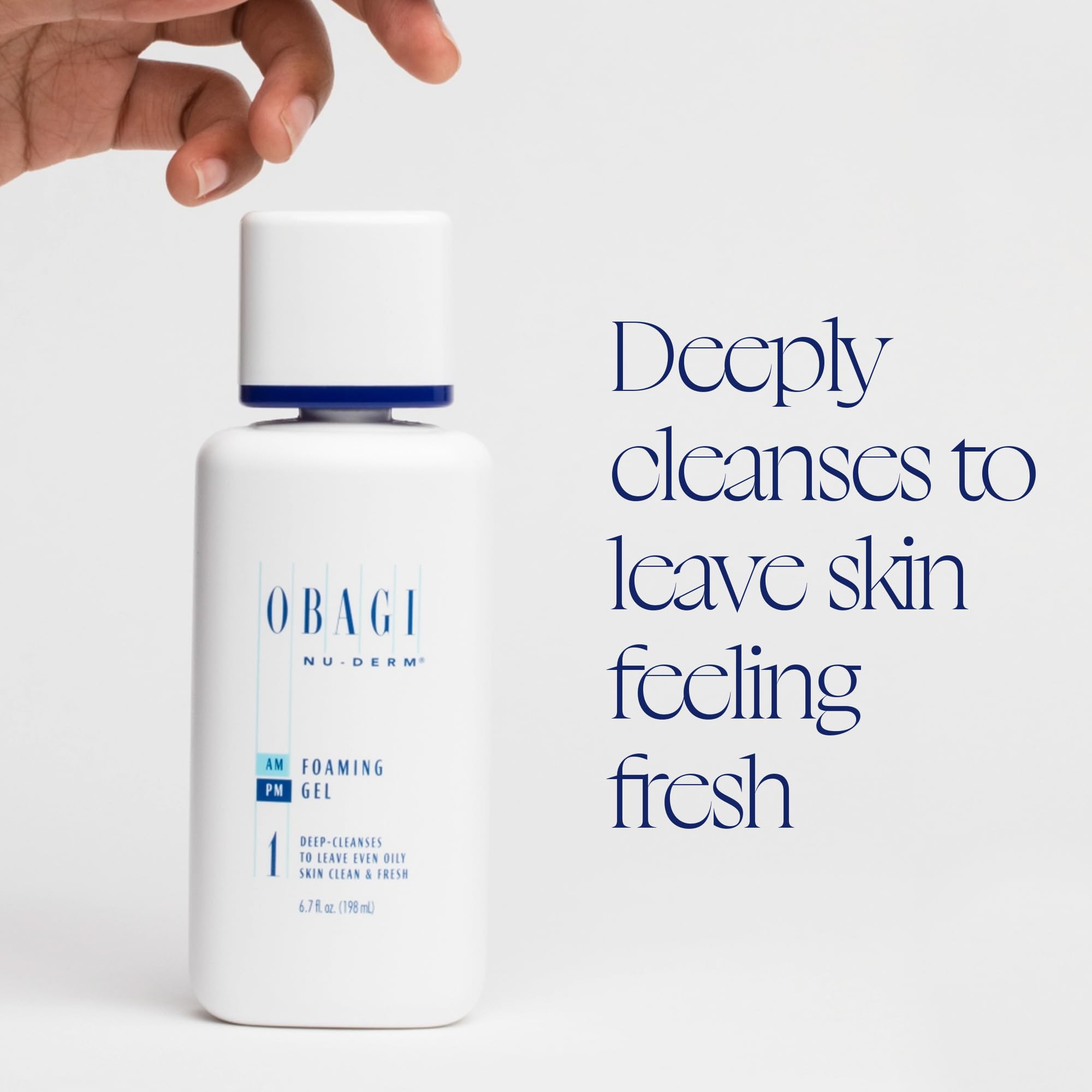 Obagi Nu-Derm Foaming Gel + Dark Spot Disruptor Trial Size – Cleanser Designed to Cleanse Pores & Remove Makeup, Dirt, & Excess Oil, 6.7 oz & Serum that Brightens, Smooths & Soothes Skin, 2 ml