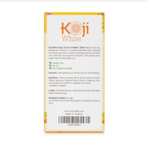 Koji White Kojic Acid Skin Brighten & Glowing Soap, Gift Set for Women with Kojic Acid, Papaya, Glutathione, Vitamin C, Collagen, Hyaluronic for Hydrating Facial & Body, Vegan Soap, 2.8 Oz (6 Bars)