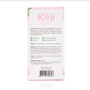 Koji White Kojic Acid Skin Brighten & Glowing Soap, Gift Set for Women with Kojic Acid, Papaya, Glutathione, Vitamin C, Collagen, Hyaluronic for Hydrating Facial & Body, Vegan Soap, 2.8 Oz (6 Bars)