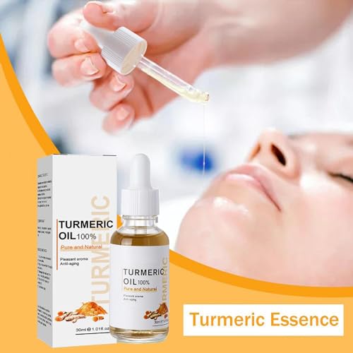 2 Pack Turmeric Dark Spot Corrector Serum Oil, Turmeric Repair Face Serum, Natural Turmeric Bright Skin Dark Spot Skin Care Moisturizing Repair Serum, Turmeric Oil for Face Dark Spots(30ml)