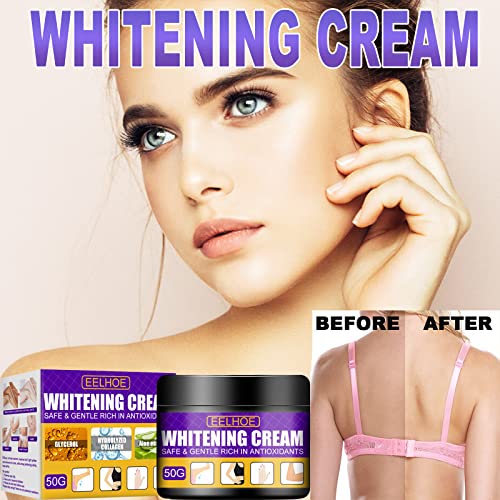 3Pcs Skin Whitening Lightening Cream 50G, Skin Bleaching Cream, Underarm Whitening Cream, Dark Spot Corrector Face Body Cream, Dark Spot Remover Corrector Cream for Face and Body Intimate Area Lightening Cream, for Face and Body, Moisturizes and Brighten