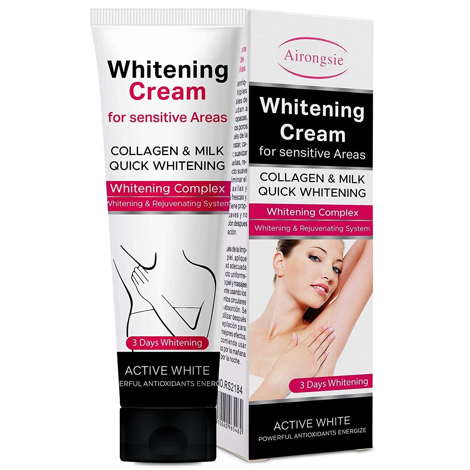 ZWSP Armpit Whitening Cream Skin Lightening Bleaching Cream For Underarm Dark Skin Legs Knees Whitening Intimate Body Lotion