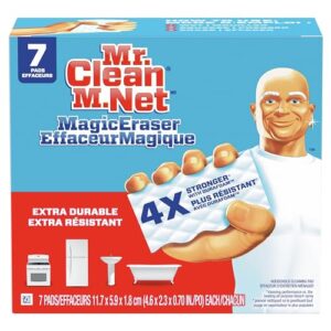 magic eraser extra durable cleaning pads with durafoam, 7 count