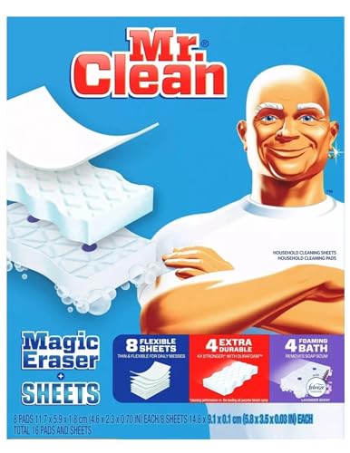 Mr Clean Magic Eraser Sponges + Sheets Variety Pack (16 Count)