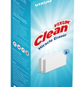 VIXUM CLEAN Miracle Eraser Original Cleaning Pads, White, Shoe, Kitchen, Bathroom and Shower Cleaner, 50 Count