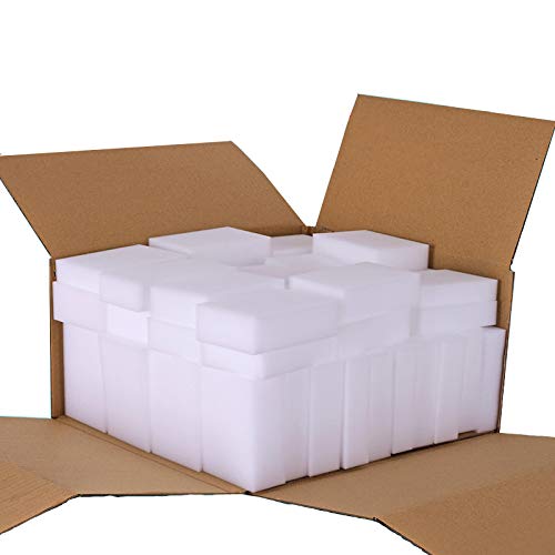 Anysell88 200pcs Magic Cleaning Eraser Sponge Melamine Cleaning Pads Bulk for Walls, Shoes, Cars, Office and Kitchen