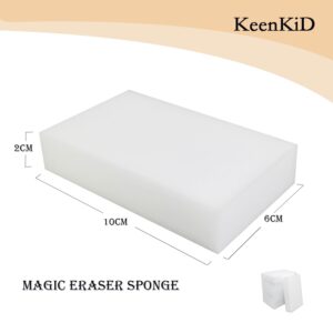 KeenKiD 50 Pcs/lot Magic Sponges Cleaning Eraser Melamine Sponge Foam Pads,Multi-Functional Household Cleaning Kitchen Dish Sponge 100x60x20mm (50)