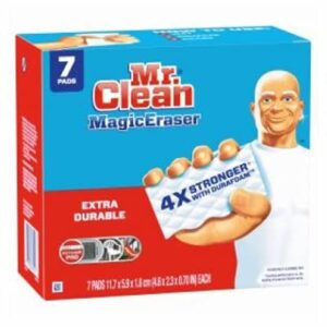 mr. clean 69522 magic eraser extra durable cleaning pads with durafoam, 7-ct. - quantity 8