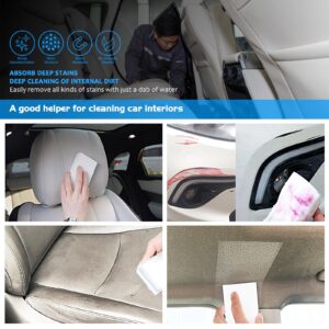 50 Pack Melamine Sponge, Magic Sponge Eraser, Durable Multi-Purpose Premium Melamine Foam Eraser for All Oil Stains, Coffee Cup Stains, Bathroom, Kitchen, Leather, Shoes, Walls, car interiors.