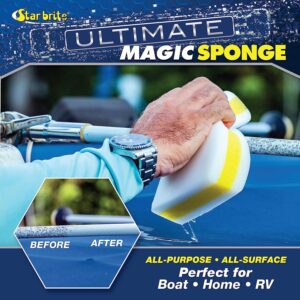 STAR BRITE Black Streak Remover & Degreaser + Magic Sponge Eraser 2 Pack - Super Charge Your Cleaning Kit