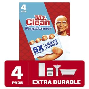 Mr. Clean Magic Eraser Extra Durable Scrubber & Cleaning Sponge, 4 Count (Pack of 1)