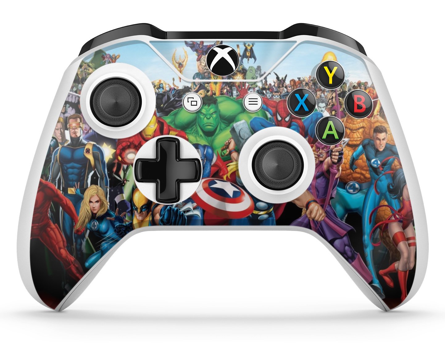 Superhero Skins for Xbox One S XBS Console Decal Vinal Sticker + 2 Controller Set