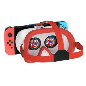 devaso vr headset for nintendo switch & switch oled model, 3d vr glasses with adjustable lens for virtual reality gaming experience, switch vr labo goggles headset for nintendo switch