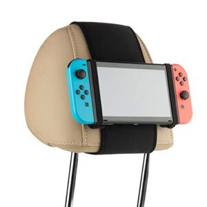 cosmos car headrest mount holder seat mount holder compatible with nintendo switch and other mini tablets