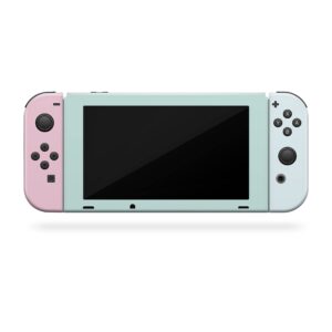 Tacky Design Colorwave Skin Compatible with Nintendo Switch Skin - Premium Vinyl 3M Blue Pastel Stickers Set - Switch Skin Compatible with Joy Con, Console, Dock, Decal Full Wrap