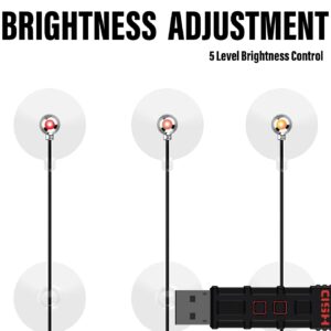 PRO Color and Brightness Control Dot LED Aim Assist Mod for Gaming TV Compatible with Xbox, Playstation, Nintendo and PC - Works with All Shooter Video Games and FPS or TPS