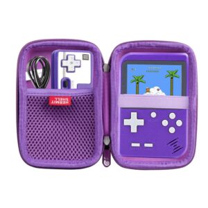 hermitshell hard travel case for handheld game machine retro mini game player (not include the handheld game console) (purple)