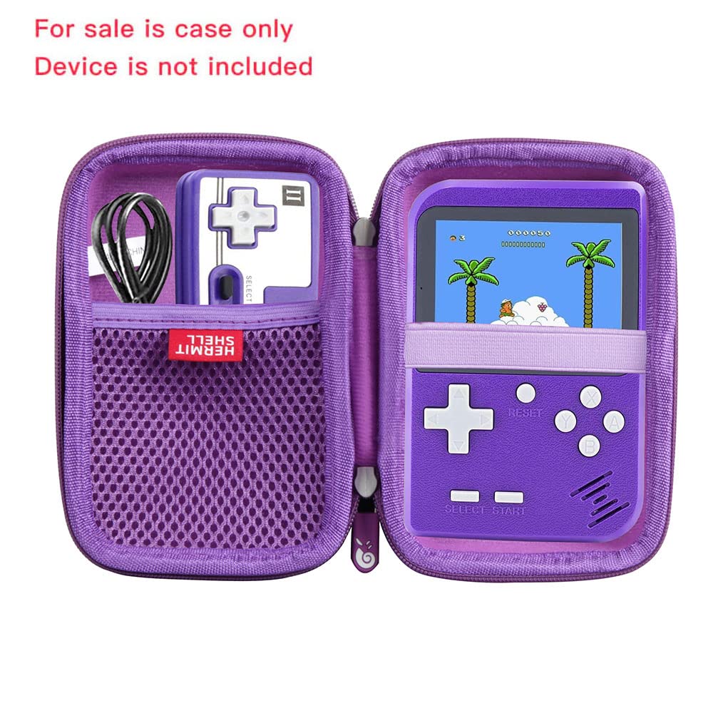 Hermitshell Hard Travel Case for Handheld Game Machine Retro Mini Game Player (Not Include The Handheld Game Console) (Purple)