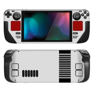 playvital full set protective skin decal for steam deck lcd, custom stickers vinyl cover for steam deck oled - classics nes style