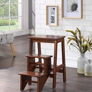 Boraam Step Stool, 24-Inch, Cappuccino