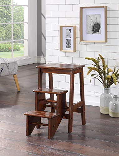 Boraam Step Stool, 24-Inch, Cappuccino