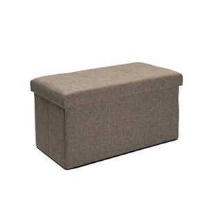 simplify polypropylene storage ottoman, natural (f-0637-natural)