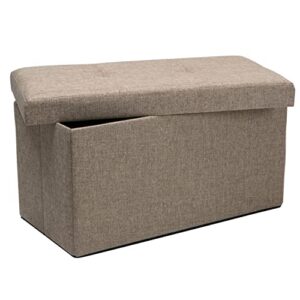 Simplify Polypropylene Storage Ottoman, Natural (F-0637-NATURAL)