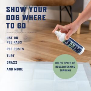 Rocco & Roxie Puppy Potty Training Go Here Spray for Dogs - Attract Dog to Pee in One Spot - Behavior and Housebreaking Aids - Indoor and Outdoor - Tools and Supplies for Dogs and Puppies Made in USA