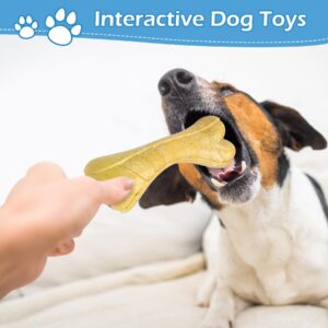 DAOZIJI Indestructible Dog Toys for Aggressive Chewers Medium Small Breed, Tough Dog Chew Dog Bones for Aggressive chewers, Interactive Nylon Dog Chew Bones Toys for Boredom,Puppy Teething Toys Gifts