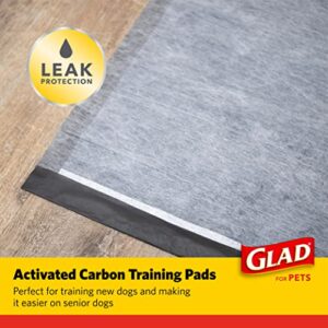 Glad for Pets Black Charcoal Puppy Pads | Puppy Potty Training Pads That ABSORB & NEUTRALIZE Urine Instantly | New & Improved Quality Puppy Pee Pads, 150 count