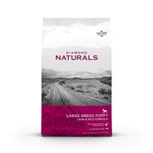 diamond naturals dry food for puppy, large breed lamb and rice formula, 40 pound bag