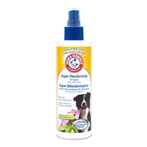 arm & hammer for pets super deodorizing spray for dogs | best odor eliminating spray for all dogs & puppies | fresh kiwi blossom scent that smells great, 6.7 ounces-1 pack (ff9367)