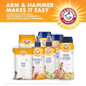 Arm & Hammer Super Deodorizing Shampoo For Dogs - Odor Eliminating Dog Shampoo For Smelly Dogs & Puppies With Arm & Hammer Baking Soda -- Kiwi Blossom Scent, 20 Fl Oz,White