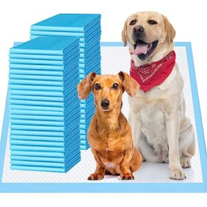 bulubaky 6 layers leak-proof super absorbent puppy pads pee pads for dogs, xxl extra large thicken polymer quick dry dog pads, disposable pet training pads for dogs cats rabbit parrots