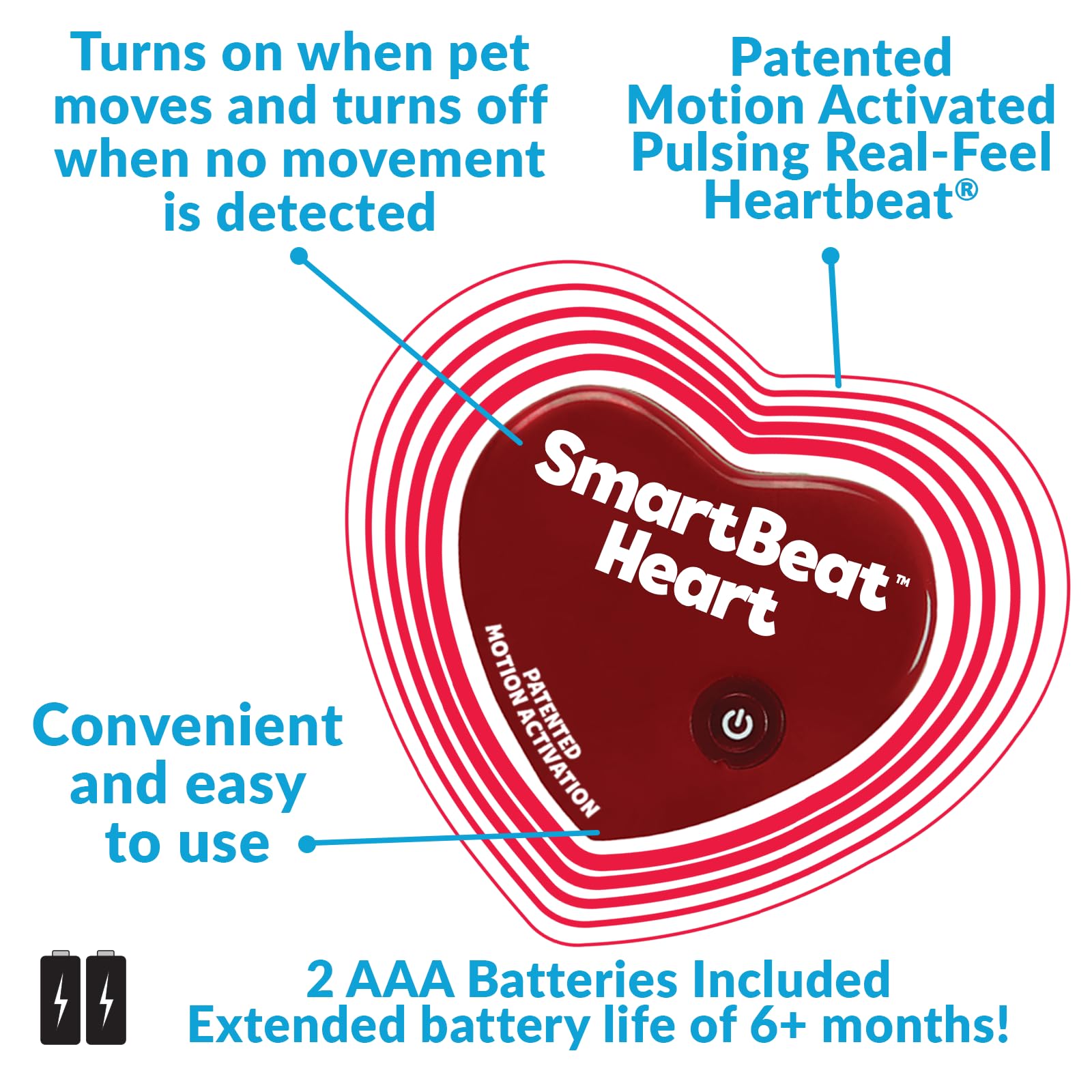 Snuggle Puppy PLUS with 3 Heat Packs & ALL NEW Smartbeat Motion Activated RealFeel Heartbeat, Pet Anxiety Relief and Calming Aid - Comfort Toy for Behavioral Training (Bernese)