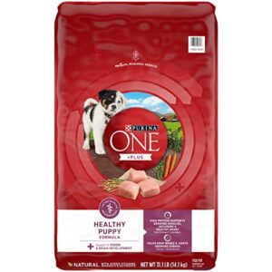 purina one plus healthy puppy formula high protein natural dry puppy food with added vitamins, minerals and nutrients - 31.1 lb. bag