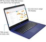 2022 HP Stream 14in laptop, Intel Celeron N4020 Dual-Core Processor, 4GB DDR4 Memory, 192GB storage(64GB eMMC+64GB card),HDMI,WiFi,Webcam,Bluetooth,1-Year Microsoft 365,Win10 S,Indigo Blue|NoCo bundle