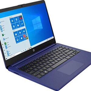 2022 HP Stream 14in laptop, Intel Celeron N4020 Dual-Core Processor, 4GB DDR4 Memory, 192GB storage(64GB eMMC+64GB card),HDMI,WiFi,Webcam,Bluetooth,1-Year Microsoft 365,Win10 S,Indigo Blue|NoCo bundle