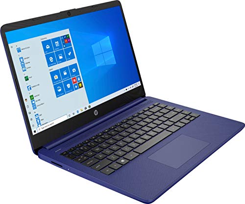 2022 HP Stream 14in laptop, Intel Celeron N4020 Dual-Core Processor, 4GB DDR4 Memory, 192GB storage(64GB eMMC+64GB card),HDMI,WiFi,Webcam,Bluetooth,1-Year Microsoft 365,Win10 S,Indigo Blue|NoCo bundle