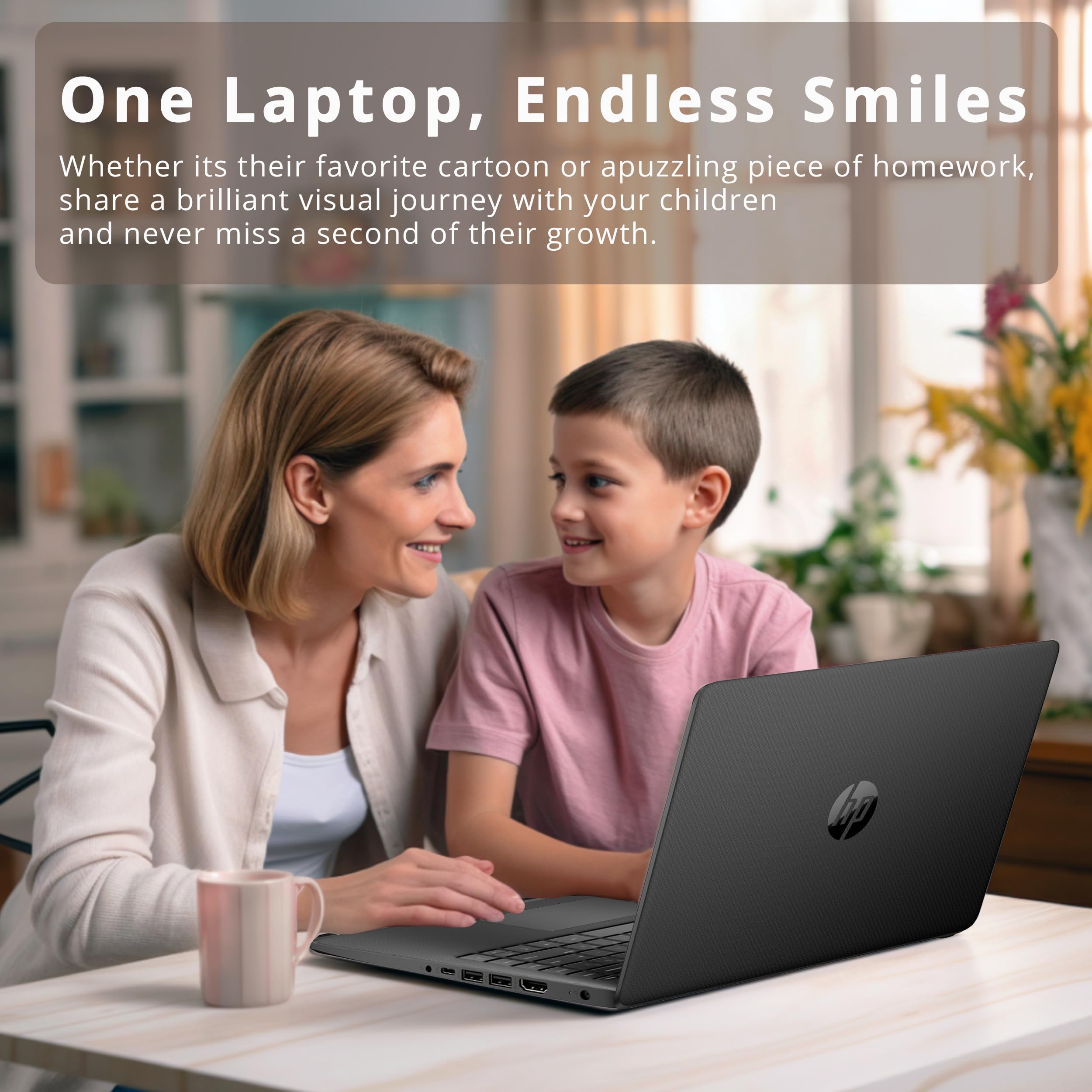 HP 2021 Stream 14" HD Laptop Computer, Intel Celeron N4020 Processor, 4GB RAM, 64GB eMMC, HD Audio, HD Webcam, Intel UHD Graphics 600, 1 Year Office, HDMI, Win 10 S, Black, 32GB SnowBell USB Card