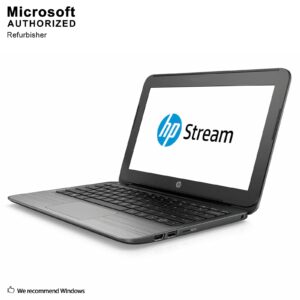 HP Stream 11 Pro G2 Laptop Computer 11.6 LED Display PC, Intel Dual-Core Processor, 4GB DDR3 RAM, 64GB eMMC, HD Webcam, HDMI, WiFi, Bluetooth, Windows 10 (Renewed)