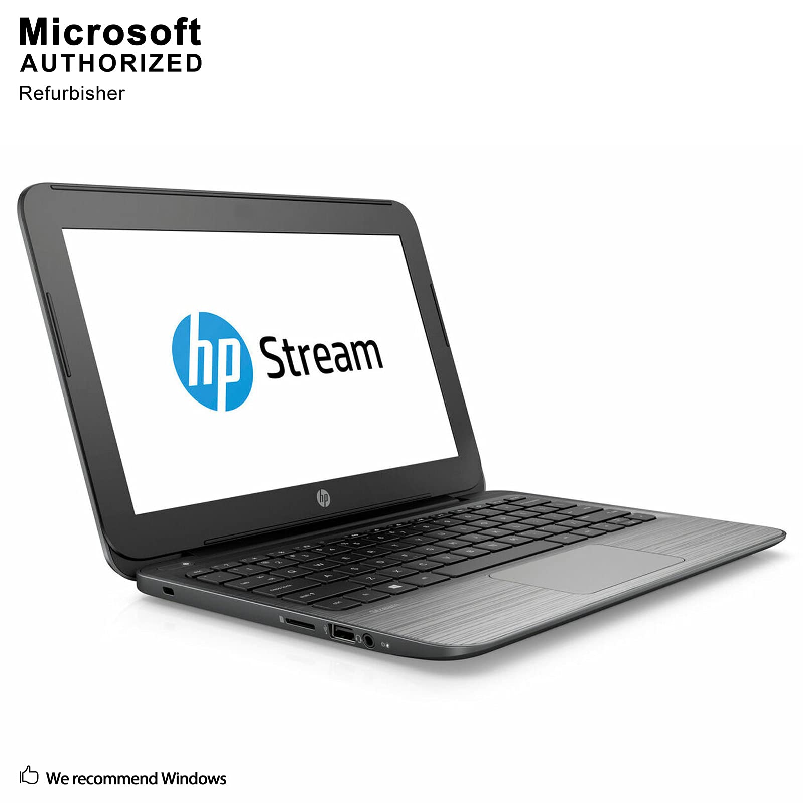 HP Stream 11 Pro G2 Laptop Computer 11.6 LED Display PC, Intel Dual-Core Processor, 4GB DDR3 RAM, 64GB eMMC, HD Webcam, HDMI, WiFi, Bluetooth, Windows 10 (Renewed)