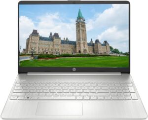 hp 2024 premium 15'' hd ips laptop, intel 11th gen i3 processor up to 4.10ghz, 12gb ram, 256gb nvme ssd, super-fast wifi, hdmi, sd slot, windows 11(renewed), silver