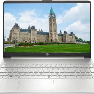 HP 2024 Premium 15'' HD IPS Laptop, Intel 11th Gen i3 Processor Up to 4.10GHz, 12GB RAM, 256GB NVME SSD, Super-Fast WiFi, HDMI, SD Slot, Windows 11(Renewed), Silver