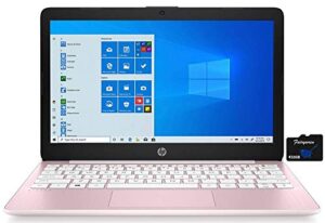 hp 2021 stream 11.6-inch hd laptop pc, intel celeron n4020, 4 gb ram, 64 gb emmc, wifi 5, webcam, hdmi, windows 10 s with office 365 personal for 1 year + fairywren card (rose pink)