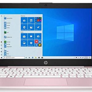 HP 2021 Stream 11.6-inch HD Laptop PC, Intel Celeron N4020, 4 GB RAM, 64 GB eMMC, WiFi 5, Webcam, HDMI, Windows 10 S with Office 365 Personal for 1 Year + Fairywren Card (Rose Pink)